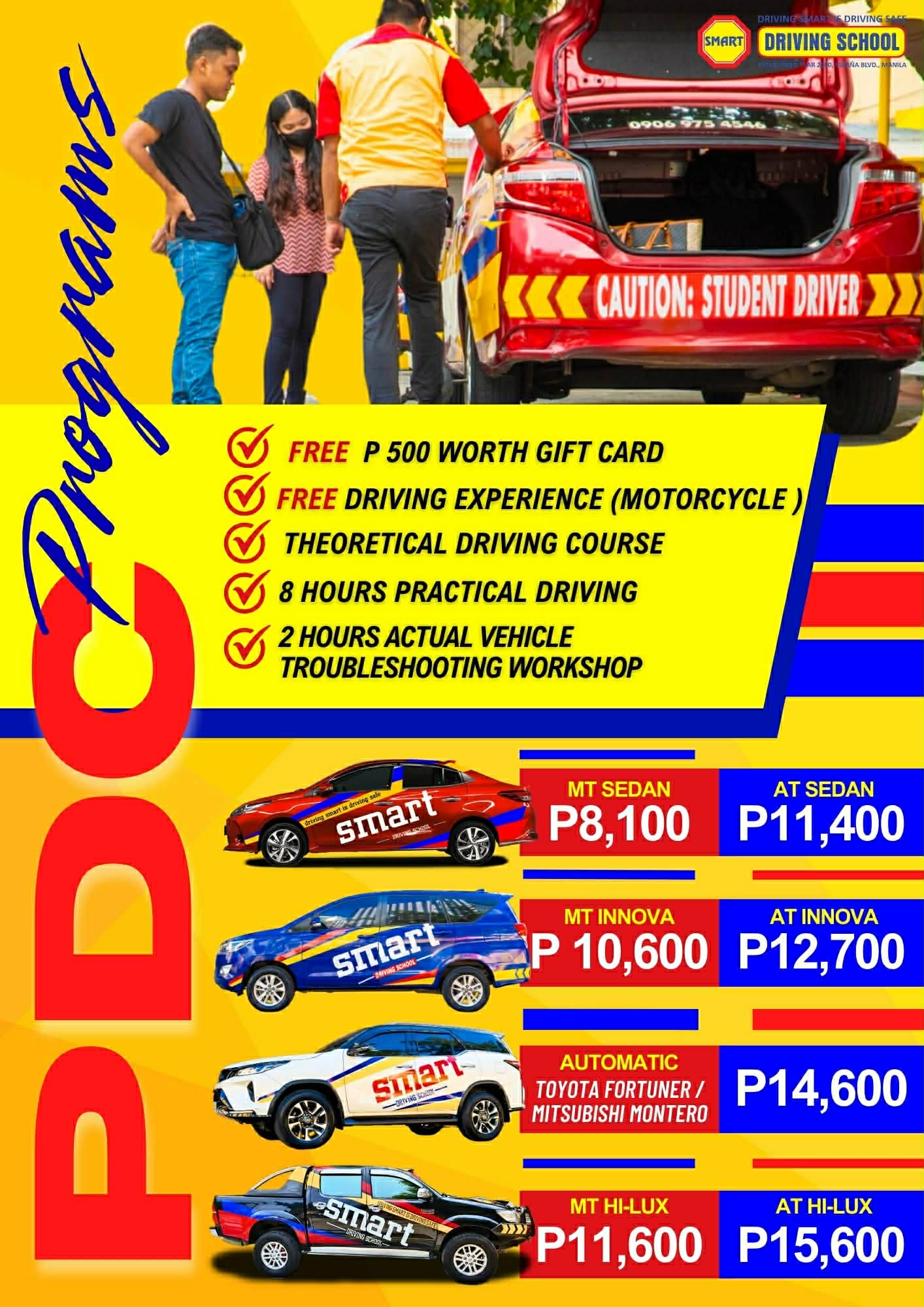 Practical Driving Course-PDC programs – Smart Driving PH